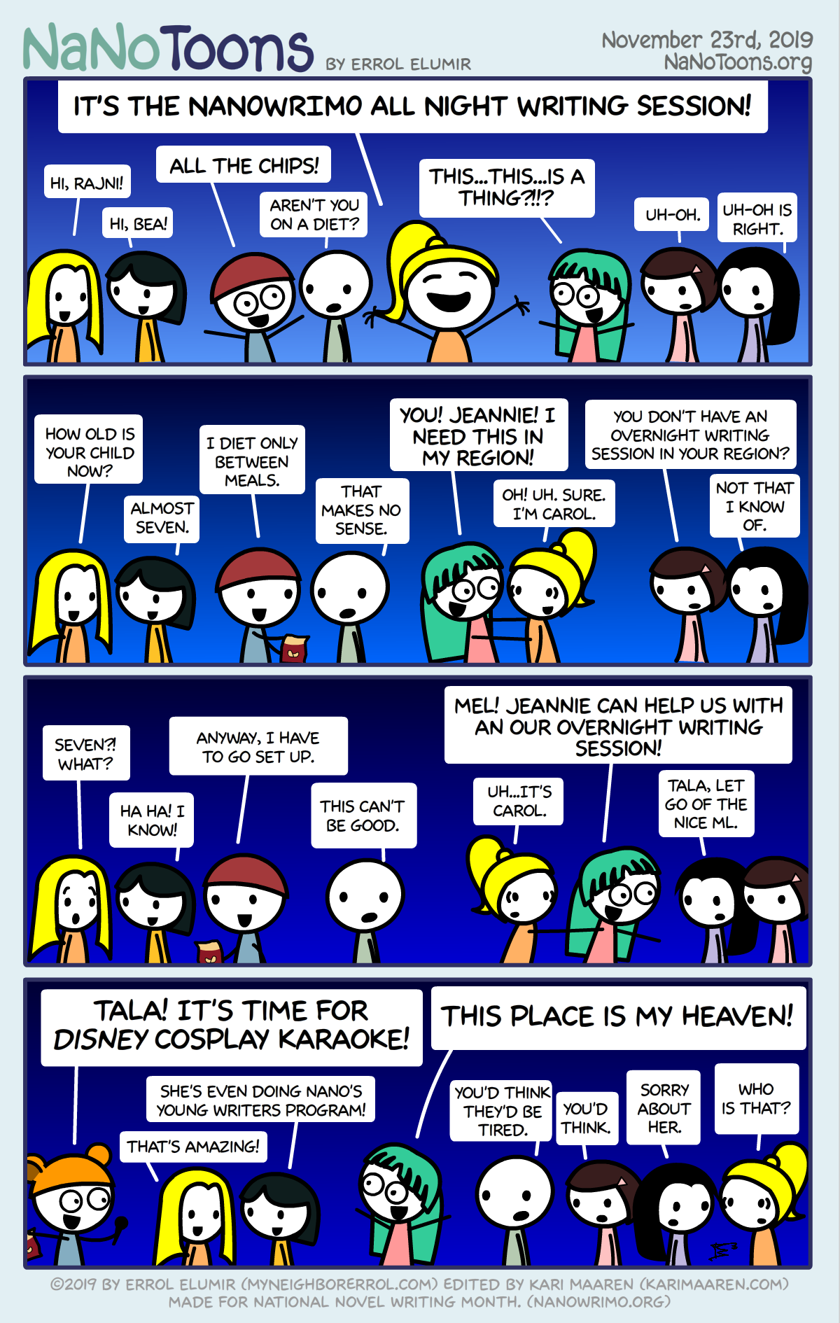 NaNoToons | A webcomic about NaNoWriMo