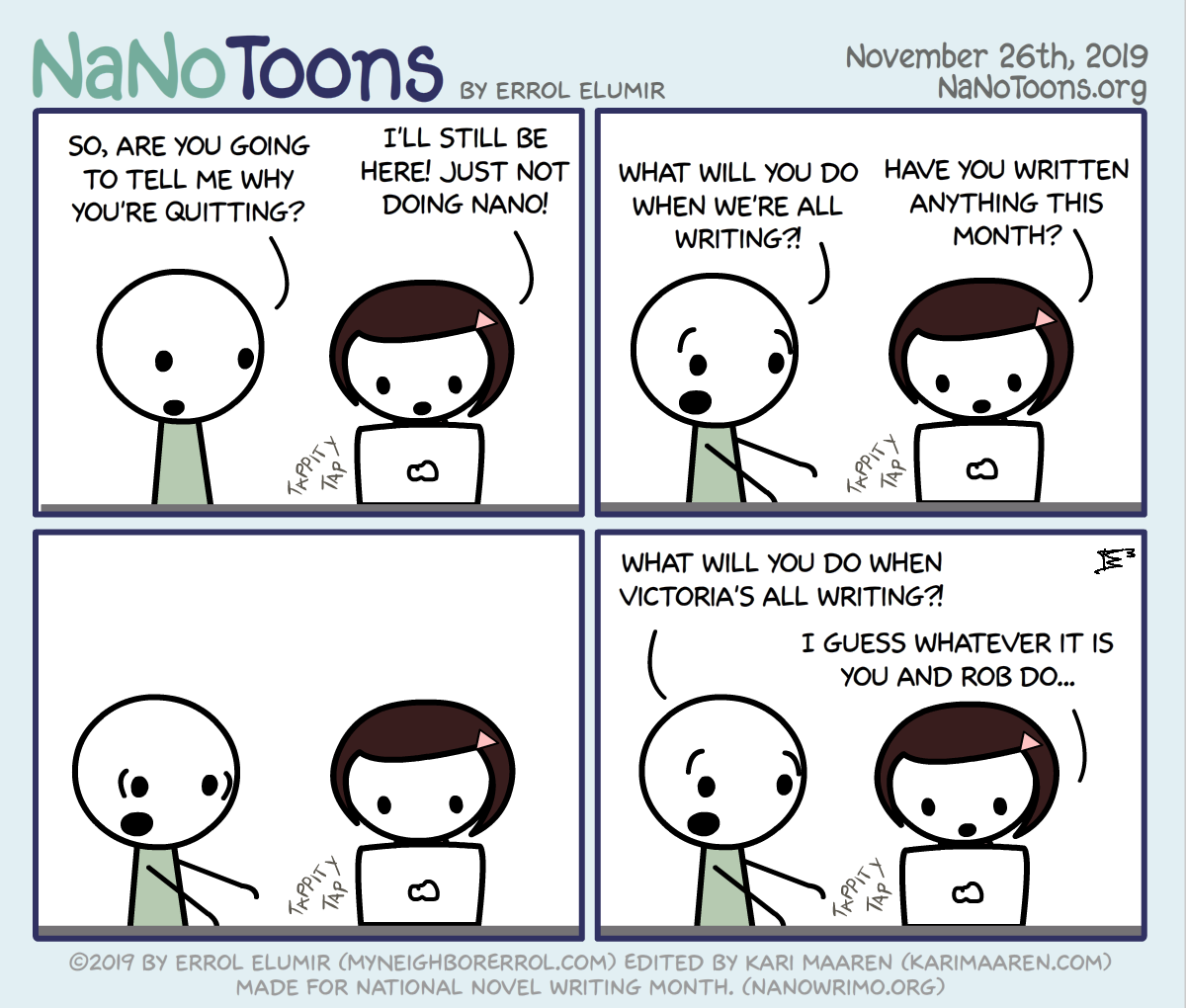 NaNoToons | A webcomic about NaNoWriMo